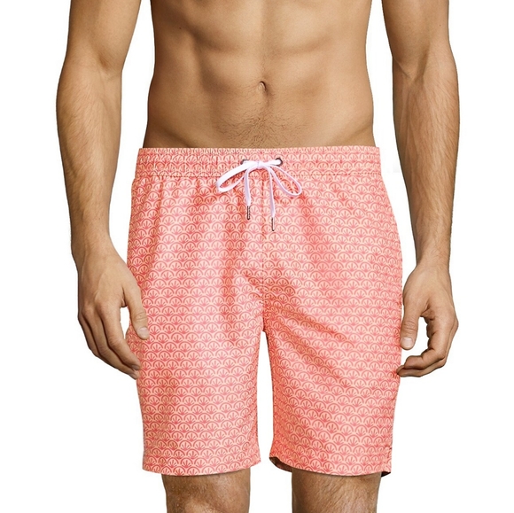 Onia | Swim | Nwt Onia Peach Fuzz Geometric Fan Print Charles 7 Swim ...